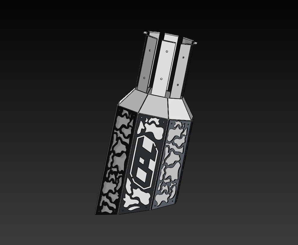 Duck Camo Exhaust Tip- 10" – CPC Custom Fab